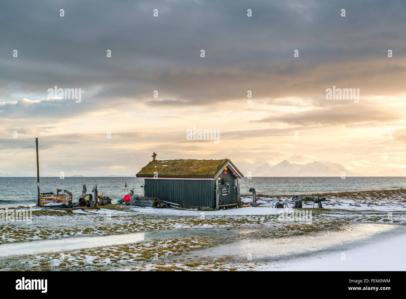 Fishing hut, Norway Stock Photo - Alamy
