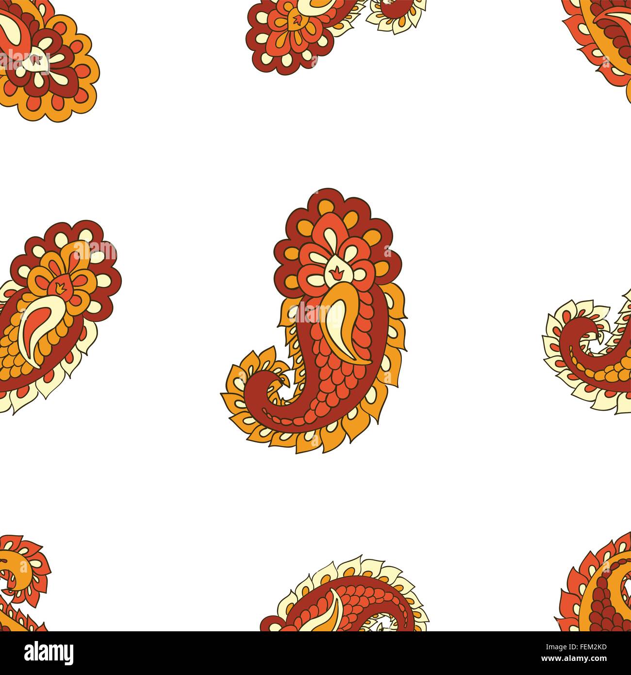 Seamless paisley pattern Stock Vector Image & Art - Alamy