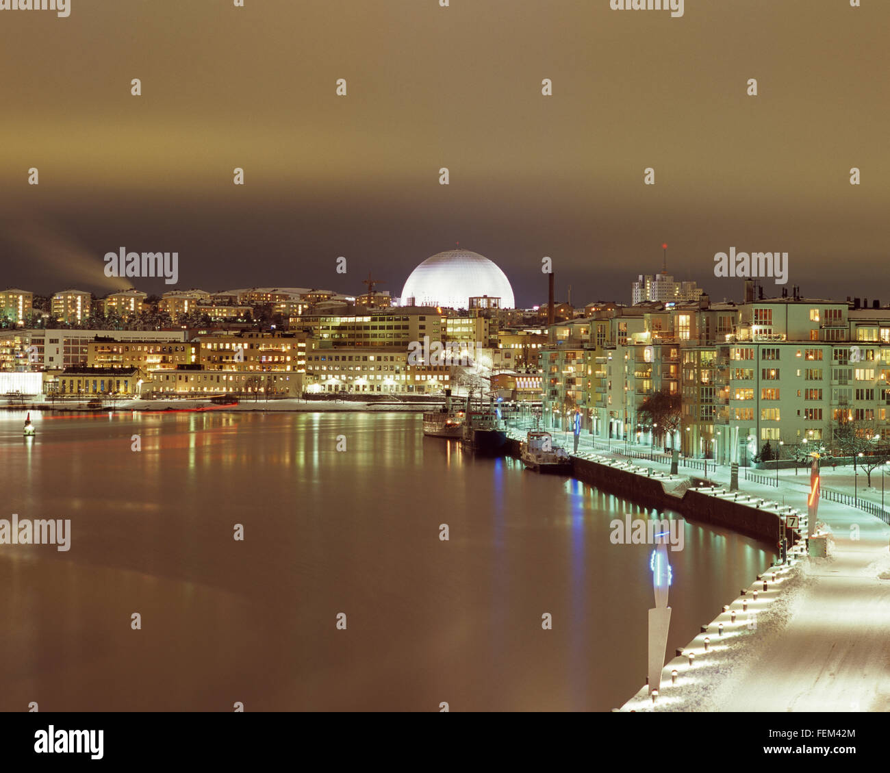 Stockholm night view hi-res stock photography and images - Alamy