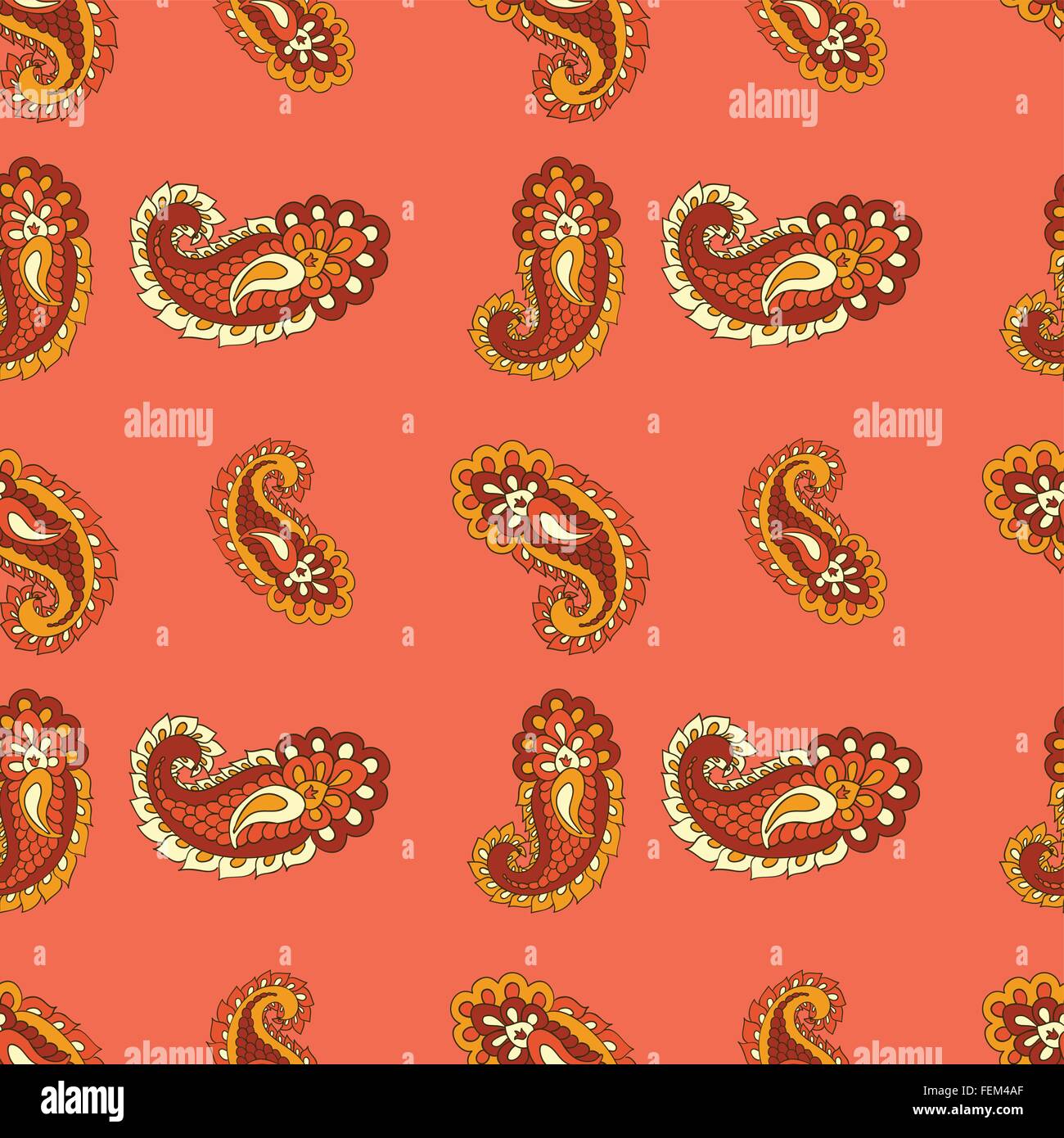 Seamless paisley pattern Stock Vector Image & Art - Alamy