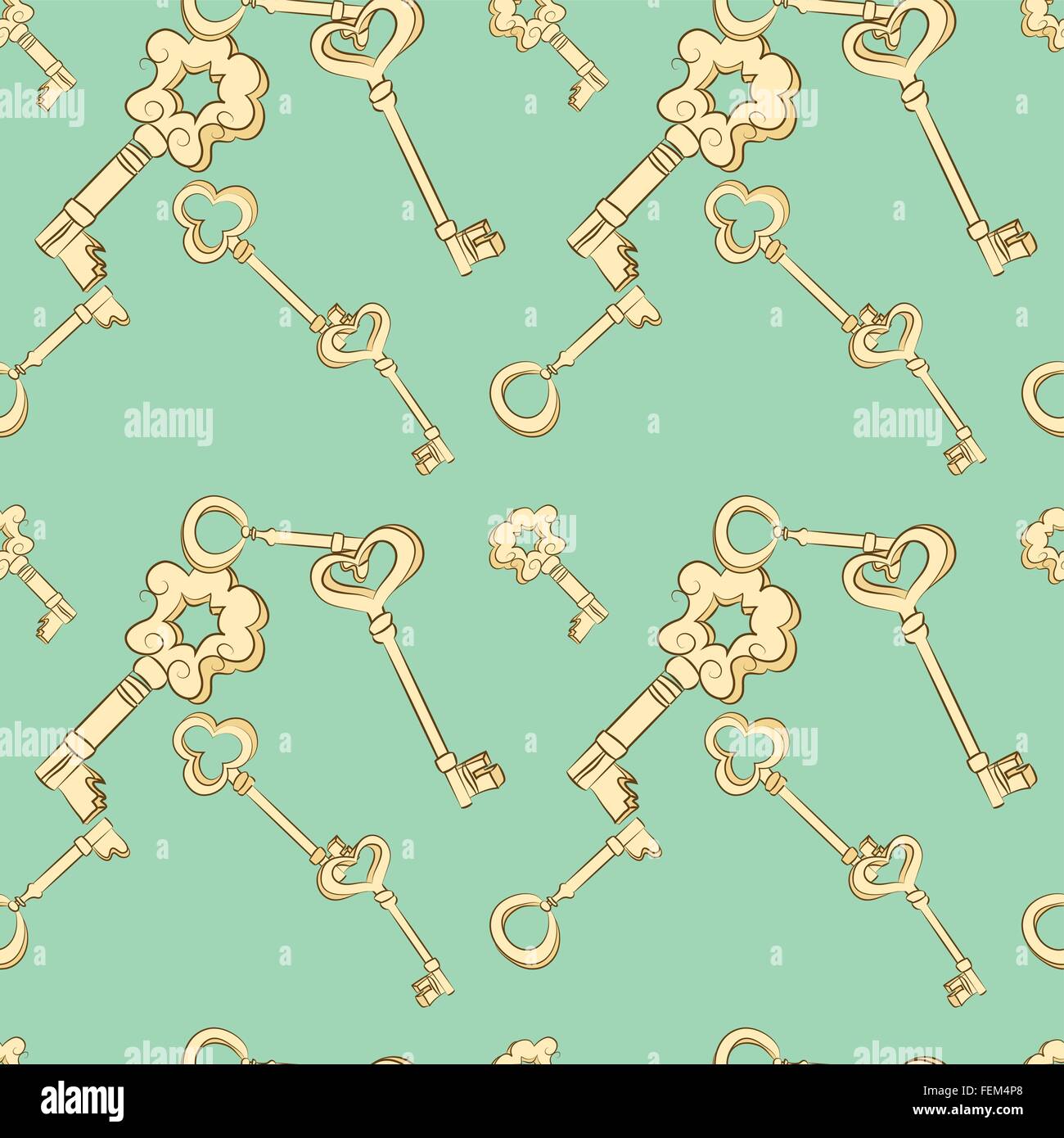 Seamless keys pattern Stock Vector Image & Art - Alamy
