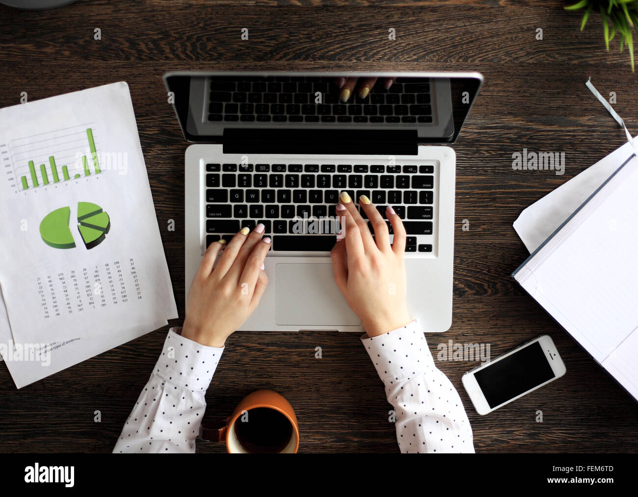Young professional woman working with computer Stock Photo - Alamy