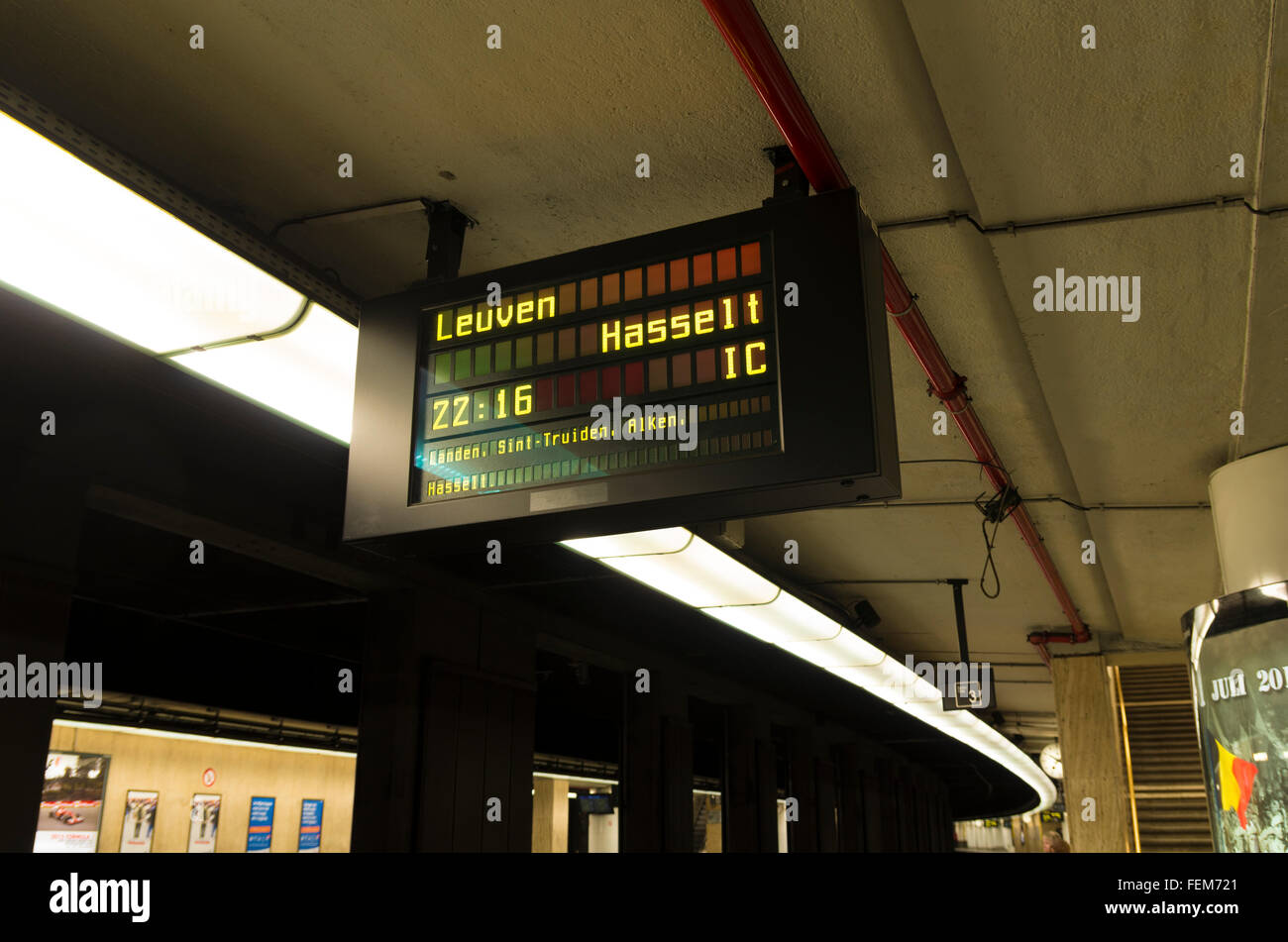 Railroad station sign board hi-res stock photography and images - Alamy