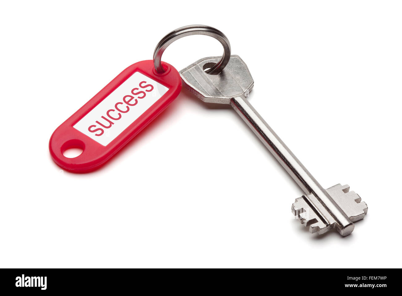 Key to success, isolated on the white background, clipping path ...