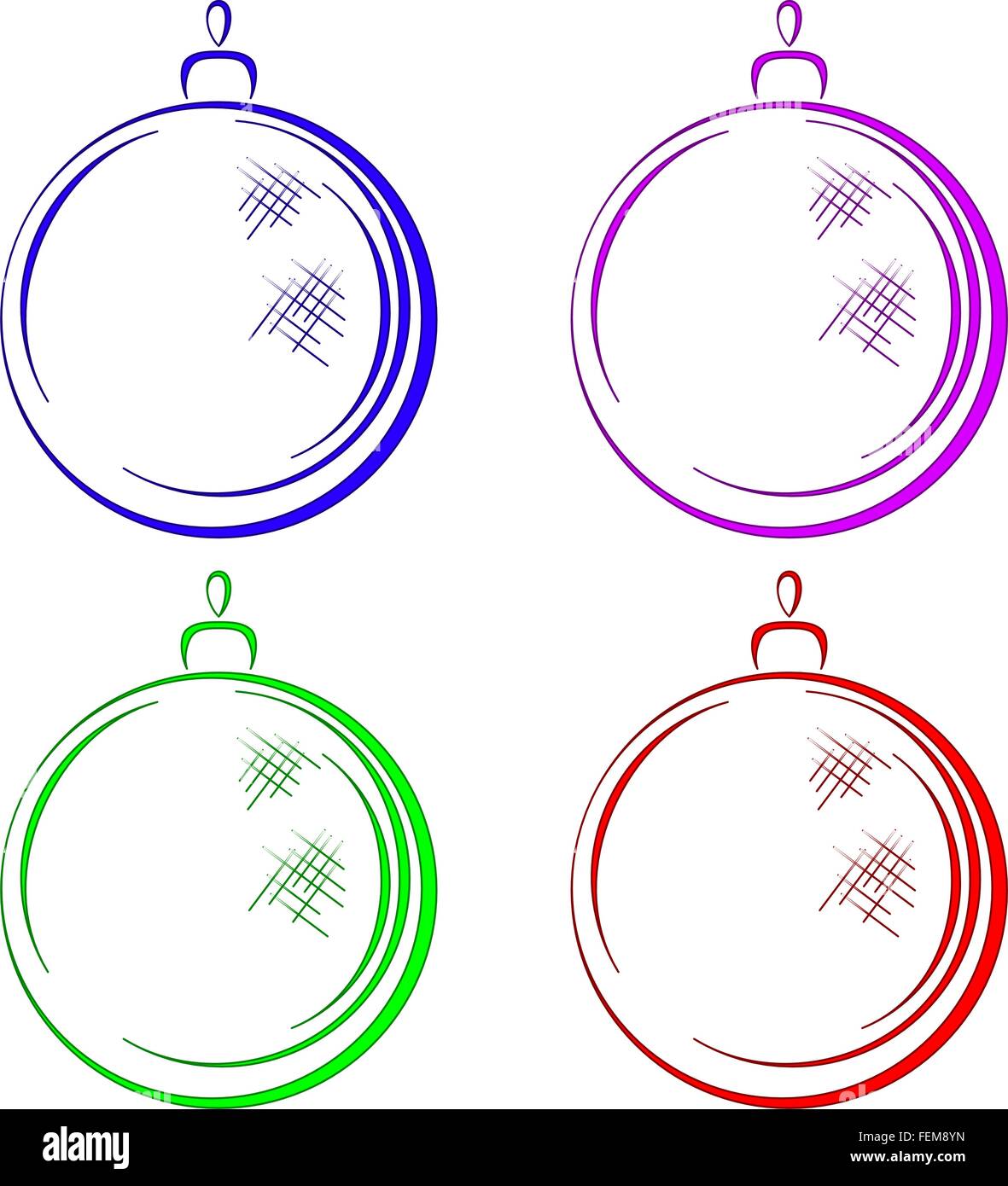 Green christmas decoration over Stock Vector Images - Alamy