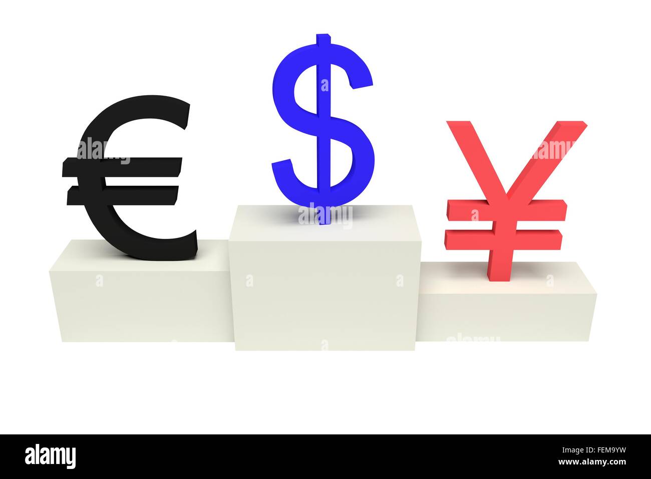 top currencies, strong US Dollar, isolated Stock Photo - Alamy