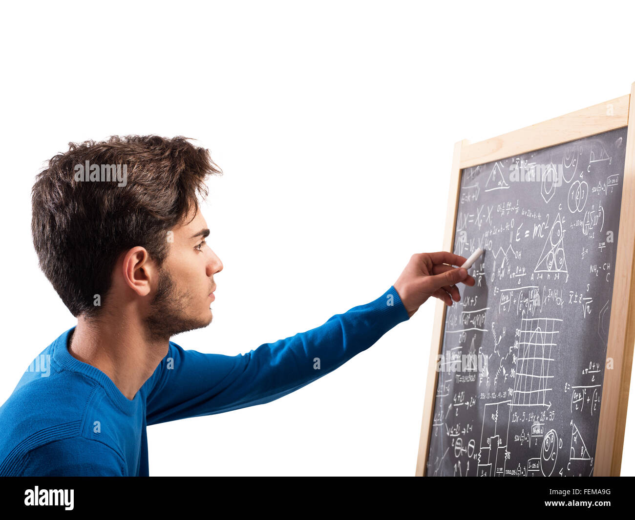 Study on blackboard Stock Photo - Alamy