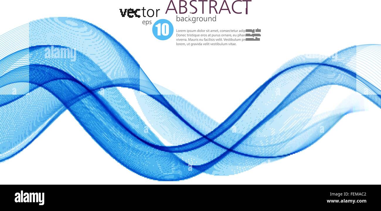 Abstract vector background, blue wavy Stock Vector Image & Art - Alamy