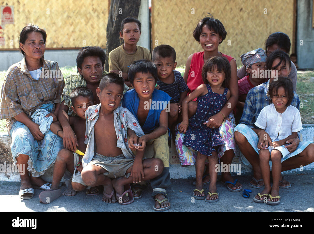 Large family pose for group photograph in their village in the ...