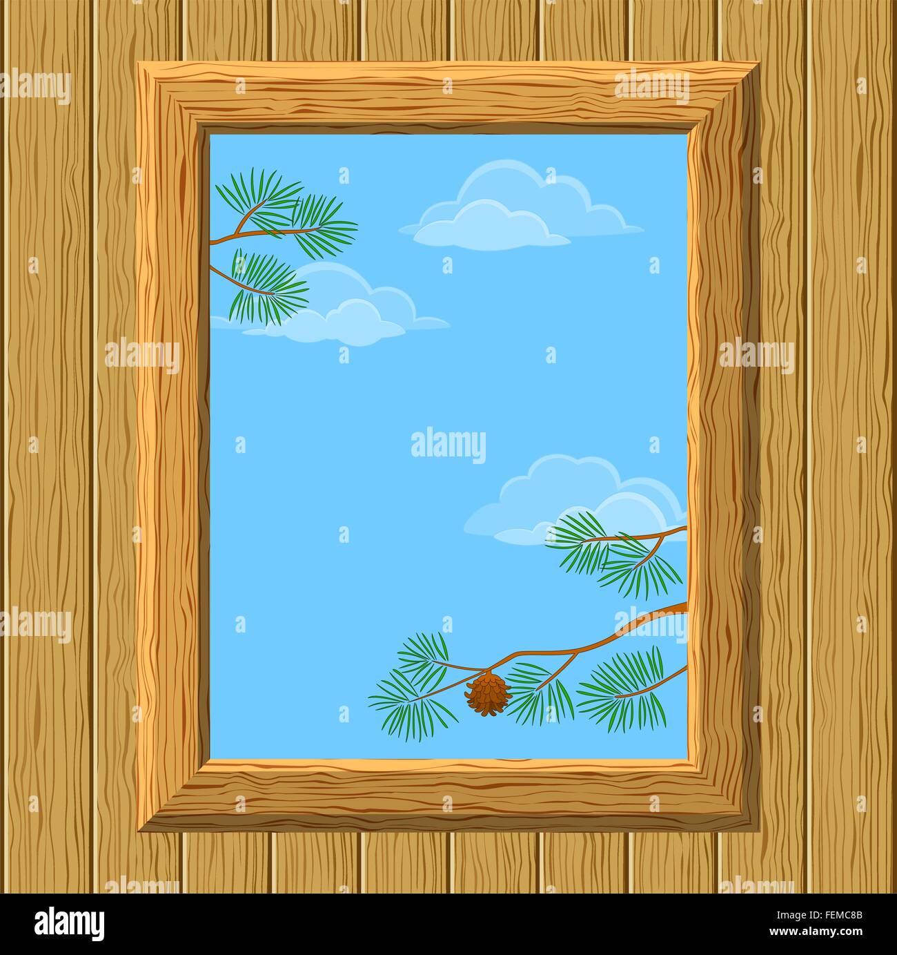 Window sky wall in Stock Vector Images - Alamy