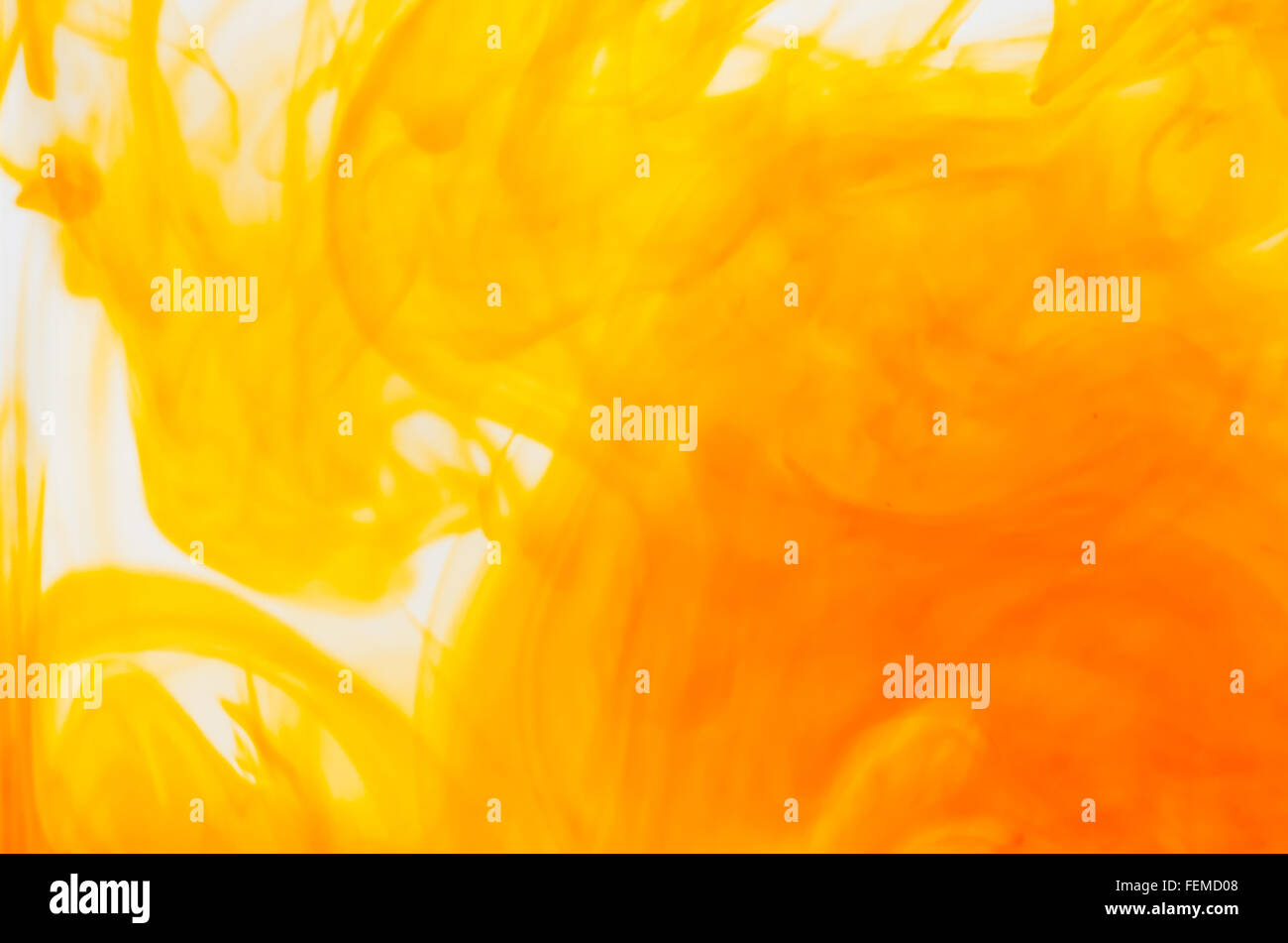 orange abstract ink background in water Stock Photo - Alamy