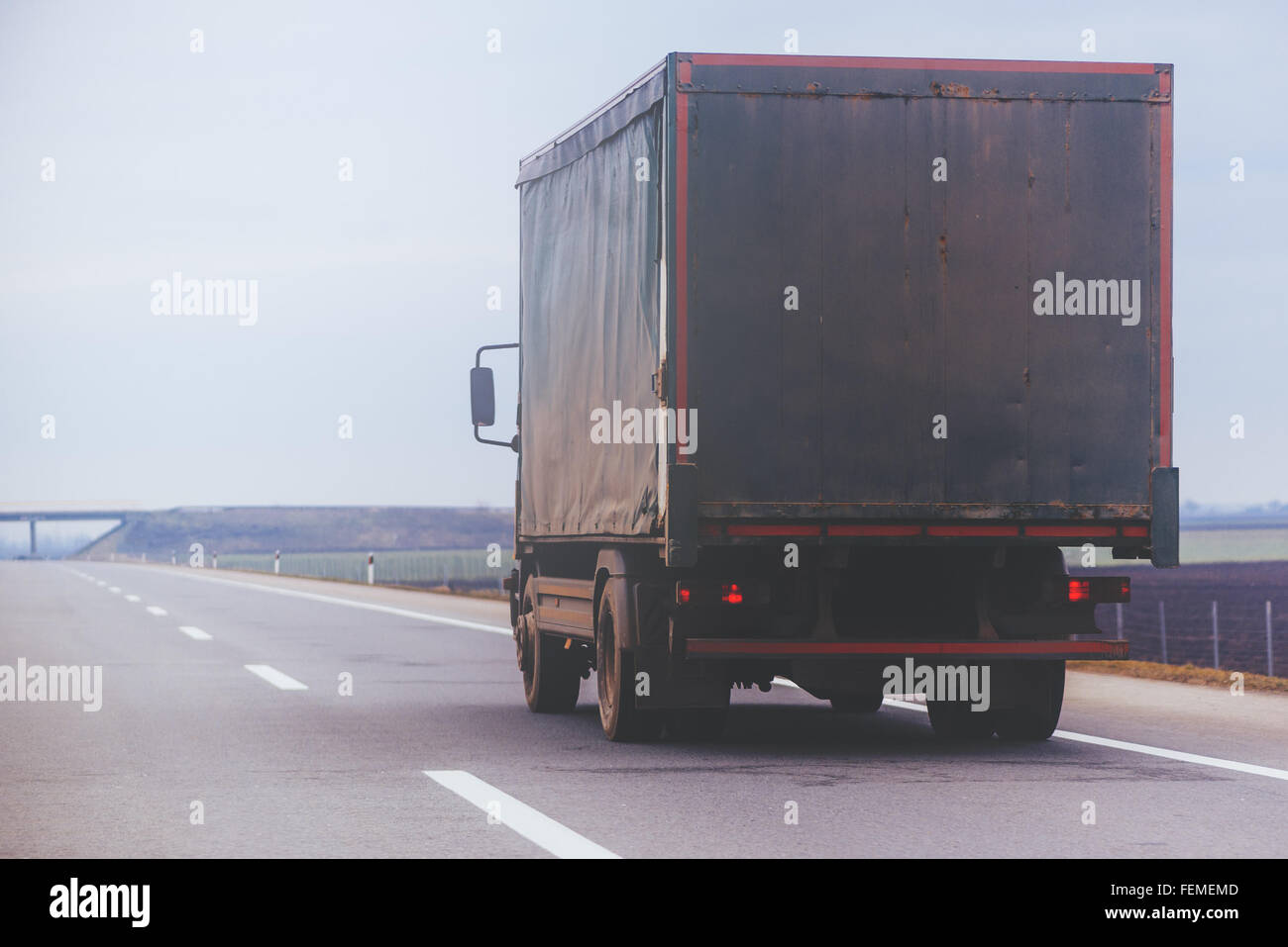 Truck freeway europe hi-res stock photography and images - Alamy