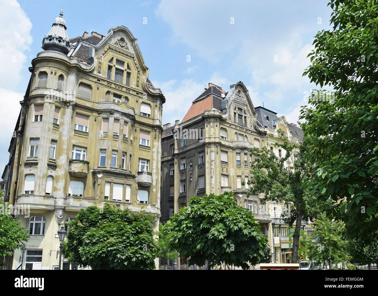 Old buildings of Budapest Stock Photo - Alamy