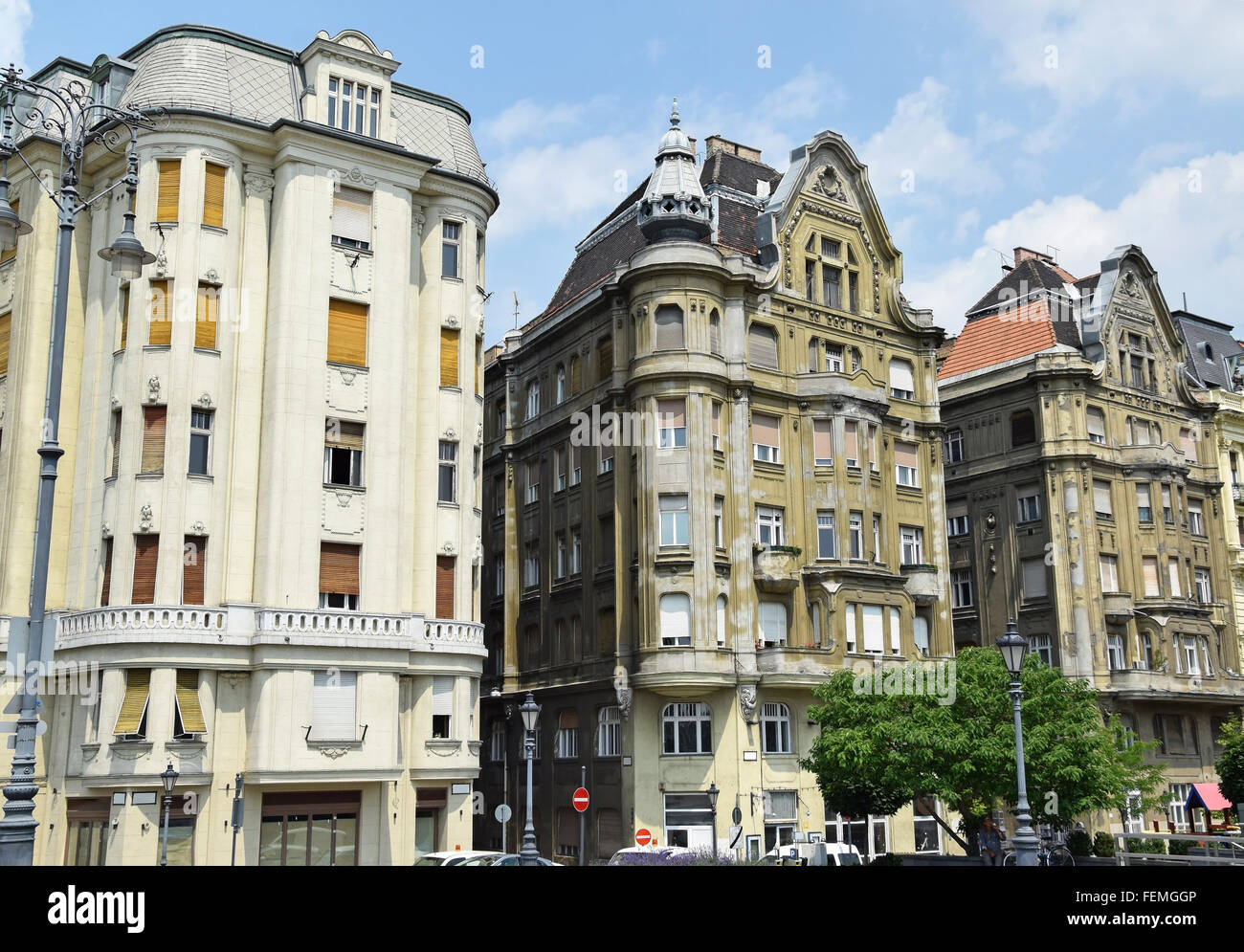 Old buildings of Budapest Stock Photo - Alamy