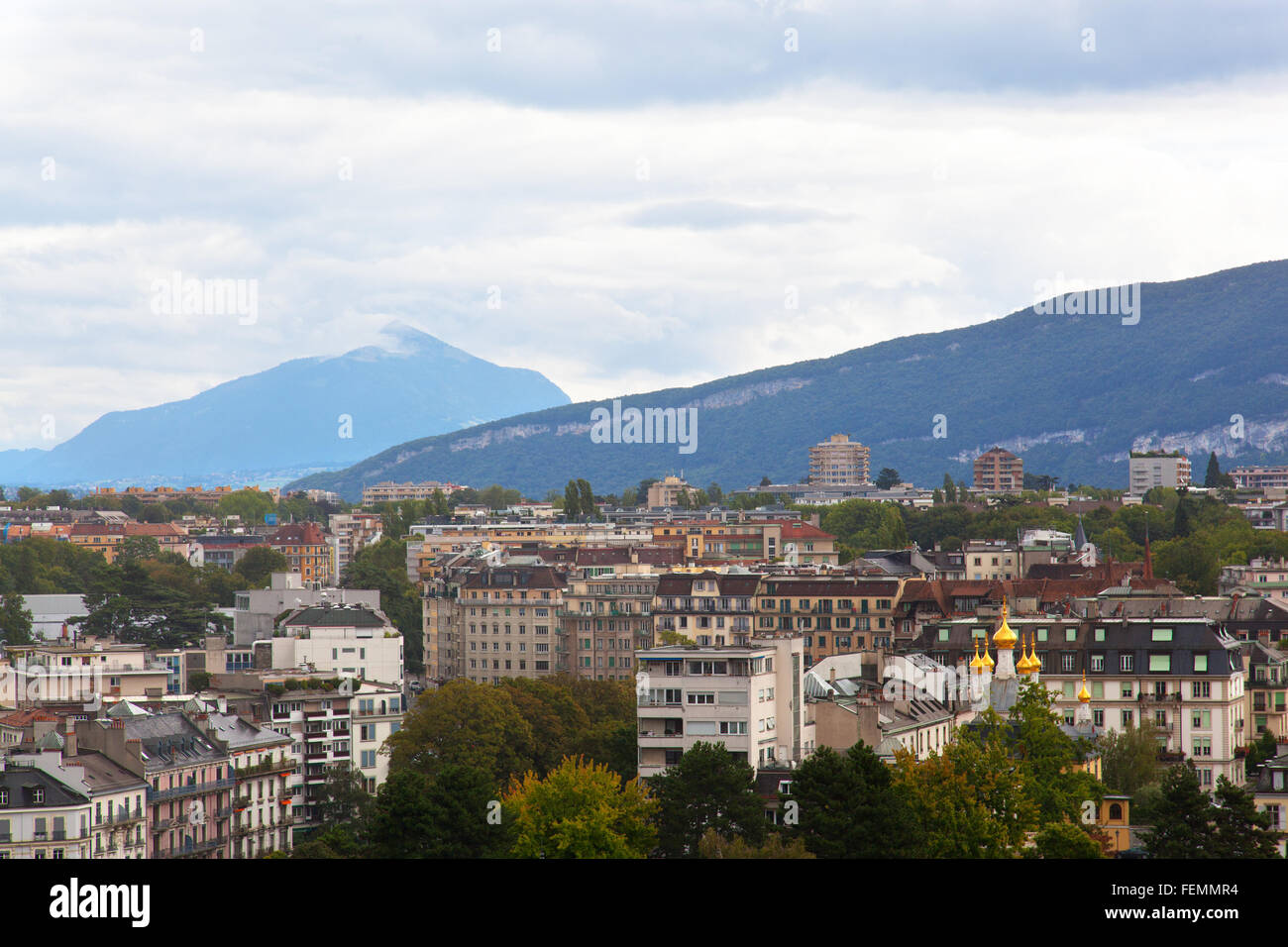 Geneva aerial view hi-res stock photography and images - Alamy