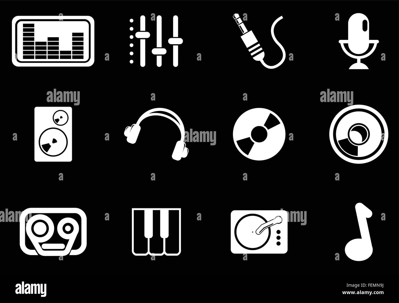 music web icons for user interface design Stock Vector Image & Art - Alamy