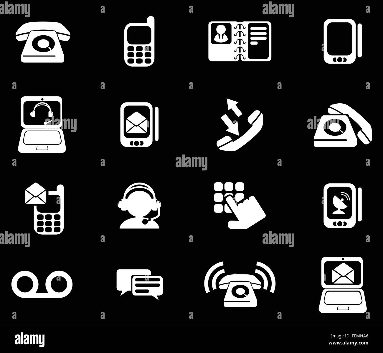 phone web icons for user interface design Stock Vector Image & Art - Alamy