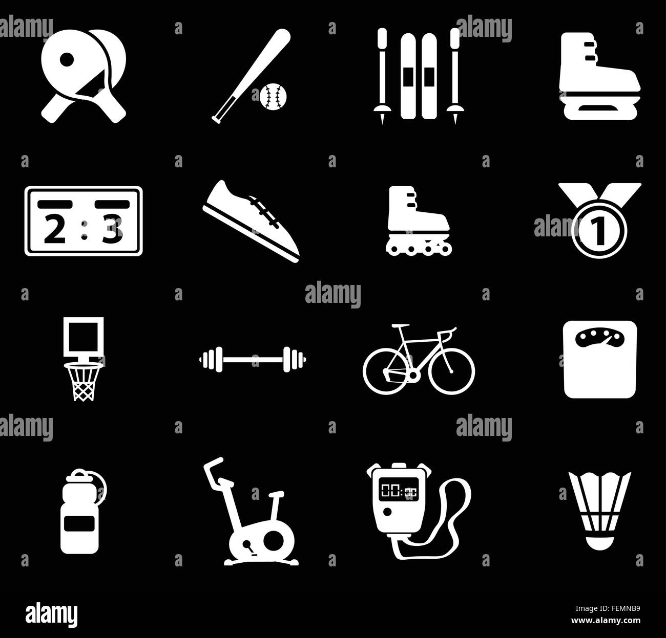 sport web icons for user interface design Stock Vector Image & Art - Alamy