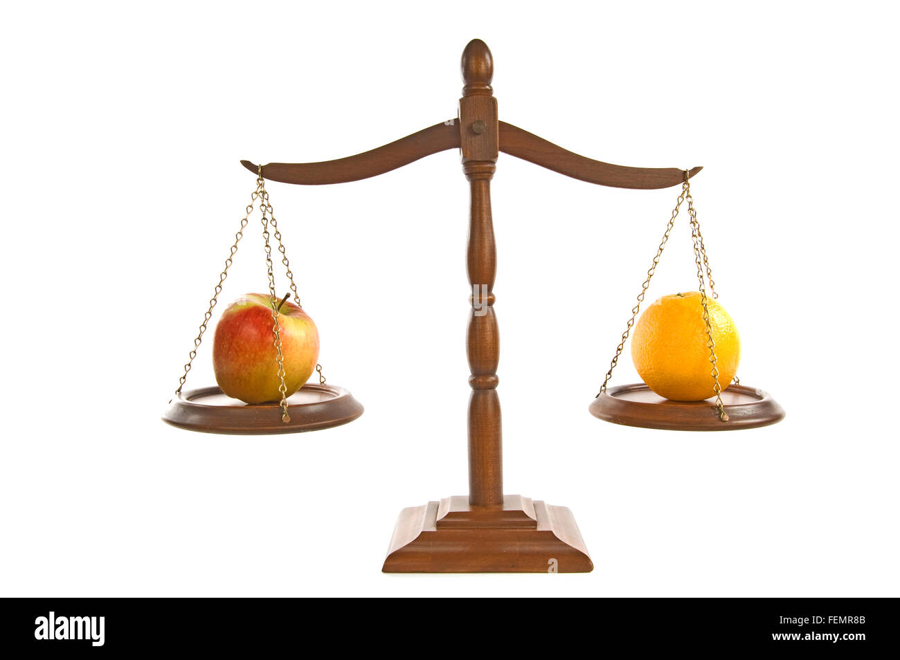 Two apples scale Cut Out Stock Images & Pictures - Alamy