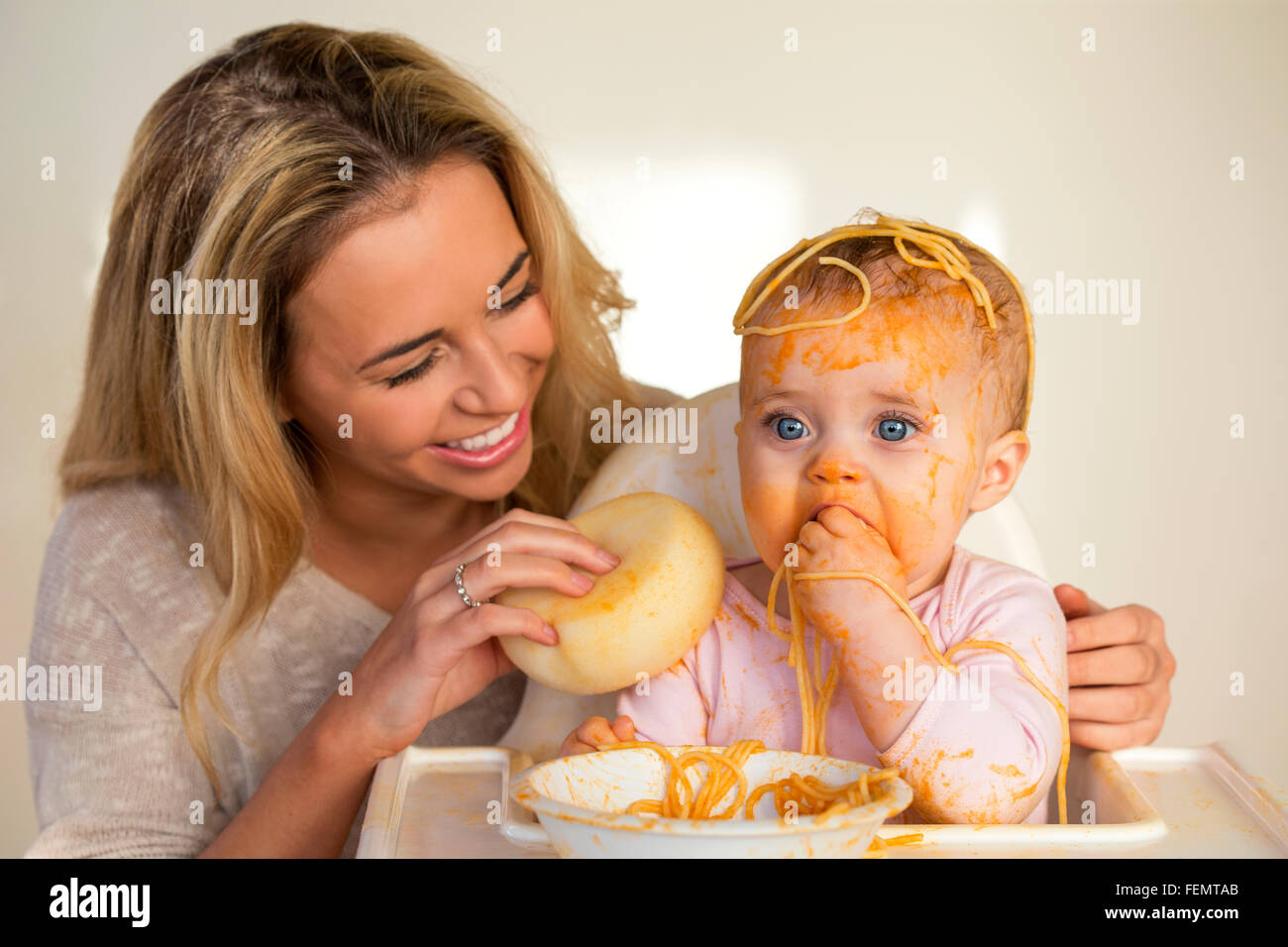 Messy fingers sauce hi-res stock photography and images - Alamy