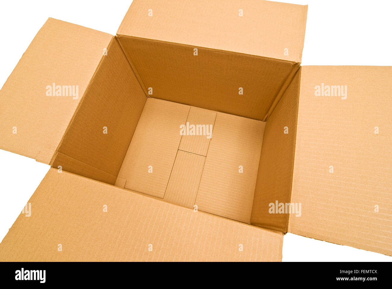 Empty Cardboard Box Four Stock Photo - Alamy