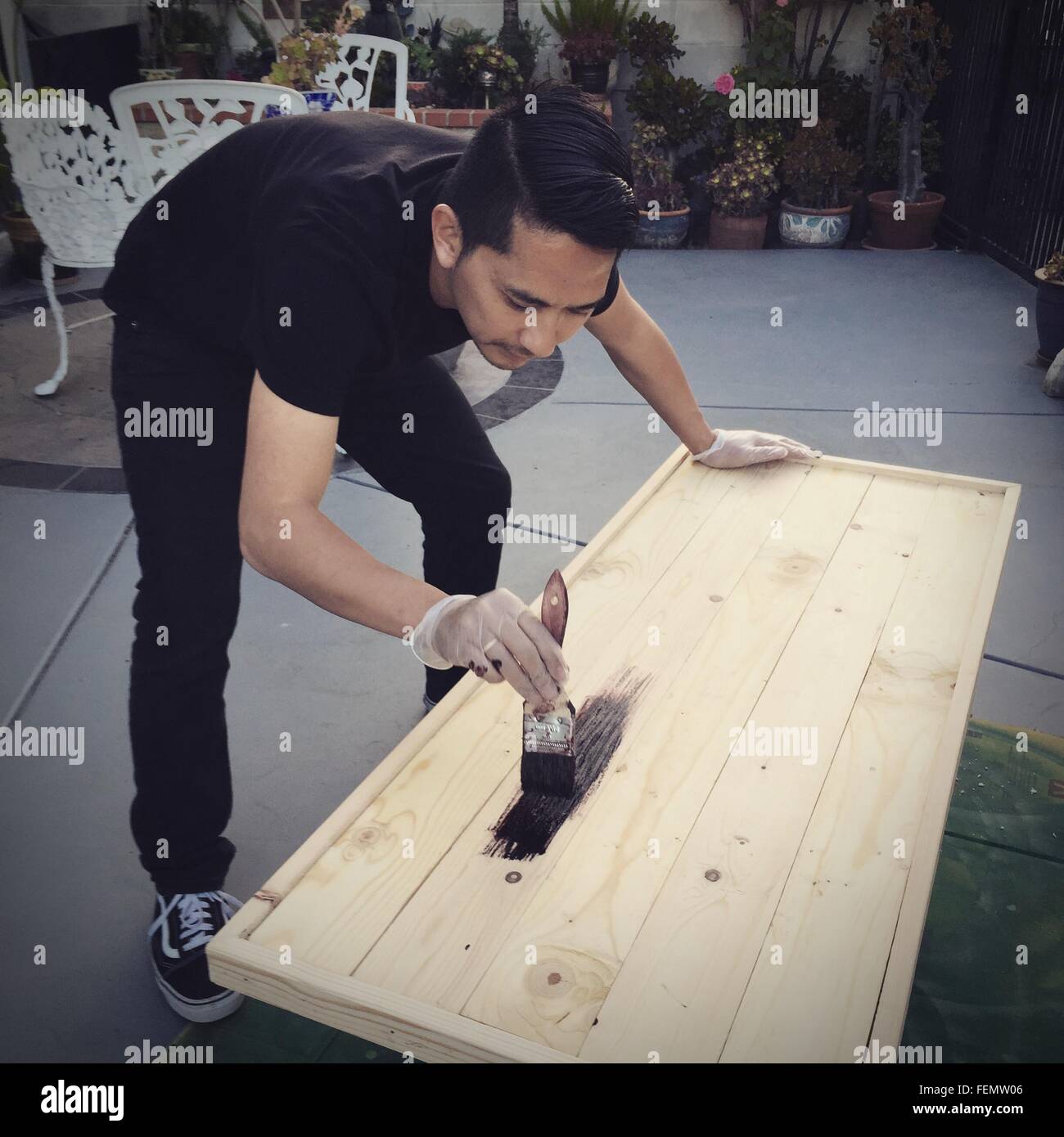 Carpenter painting hi-res stock photography and images - Alamy