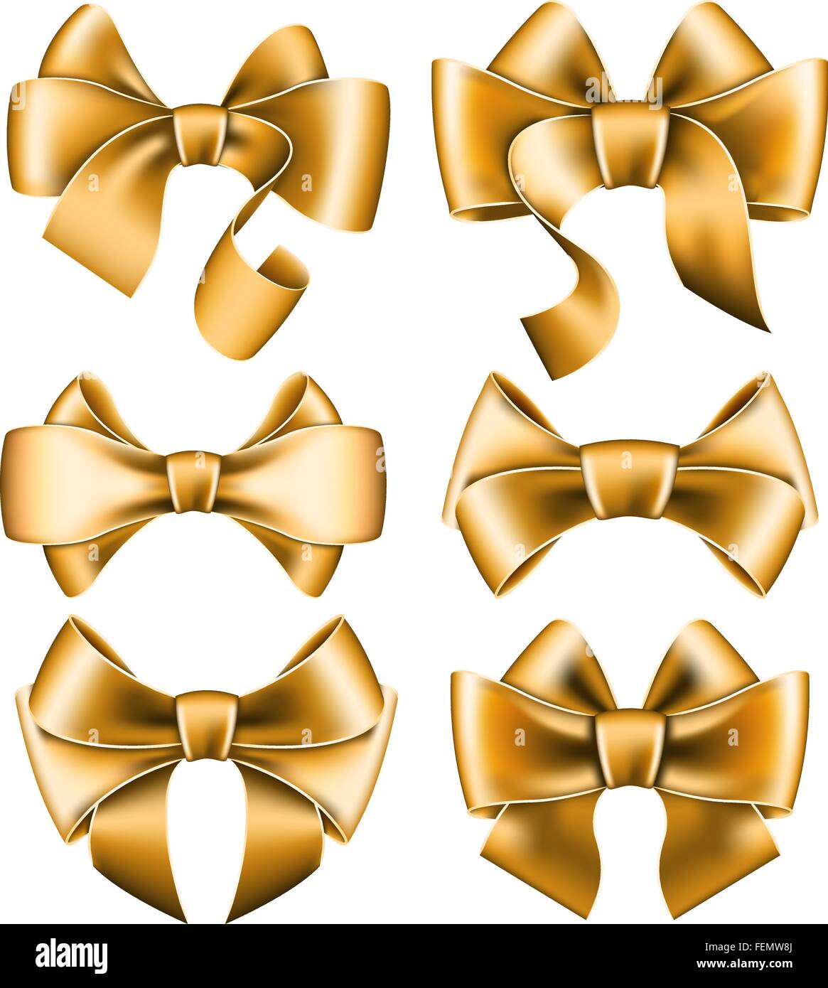 Gold bow hi-res stock photography and images - Alamy