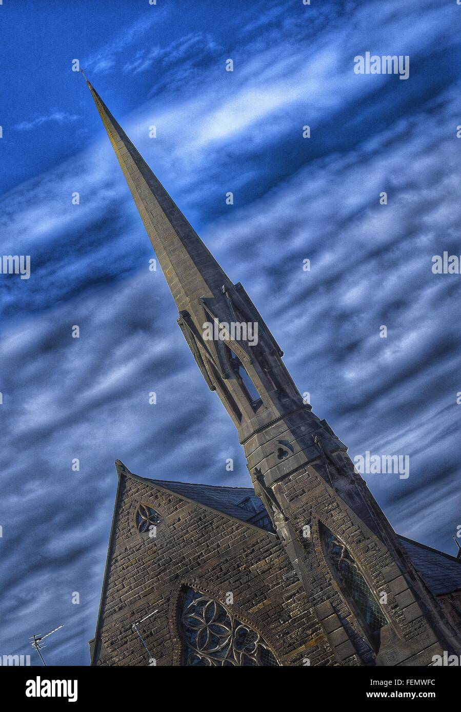 Over church hi-res stock photography and images - Alamy