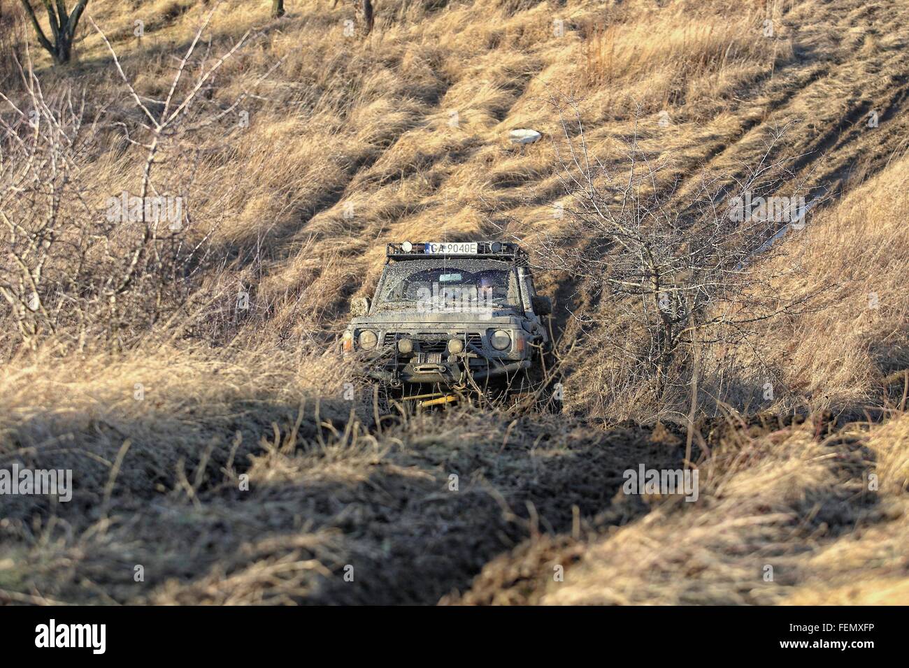 Gdansk, Poland 7th, February 2016 Dozen 4x4 cars every weekend take ...