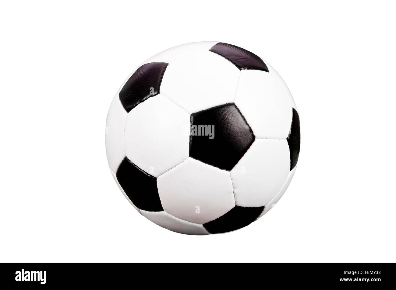 Soccer Ball Isolated on White Stock Photo - Alamy