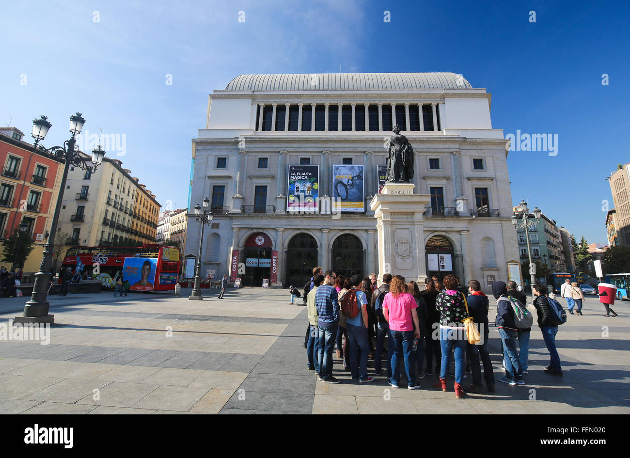 MADRID, SPAIN - NOVEMBER 14, 2015: Opera of Madrid or Teatro Real and ...