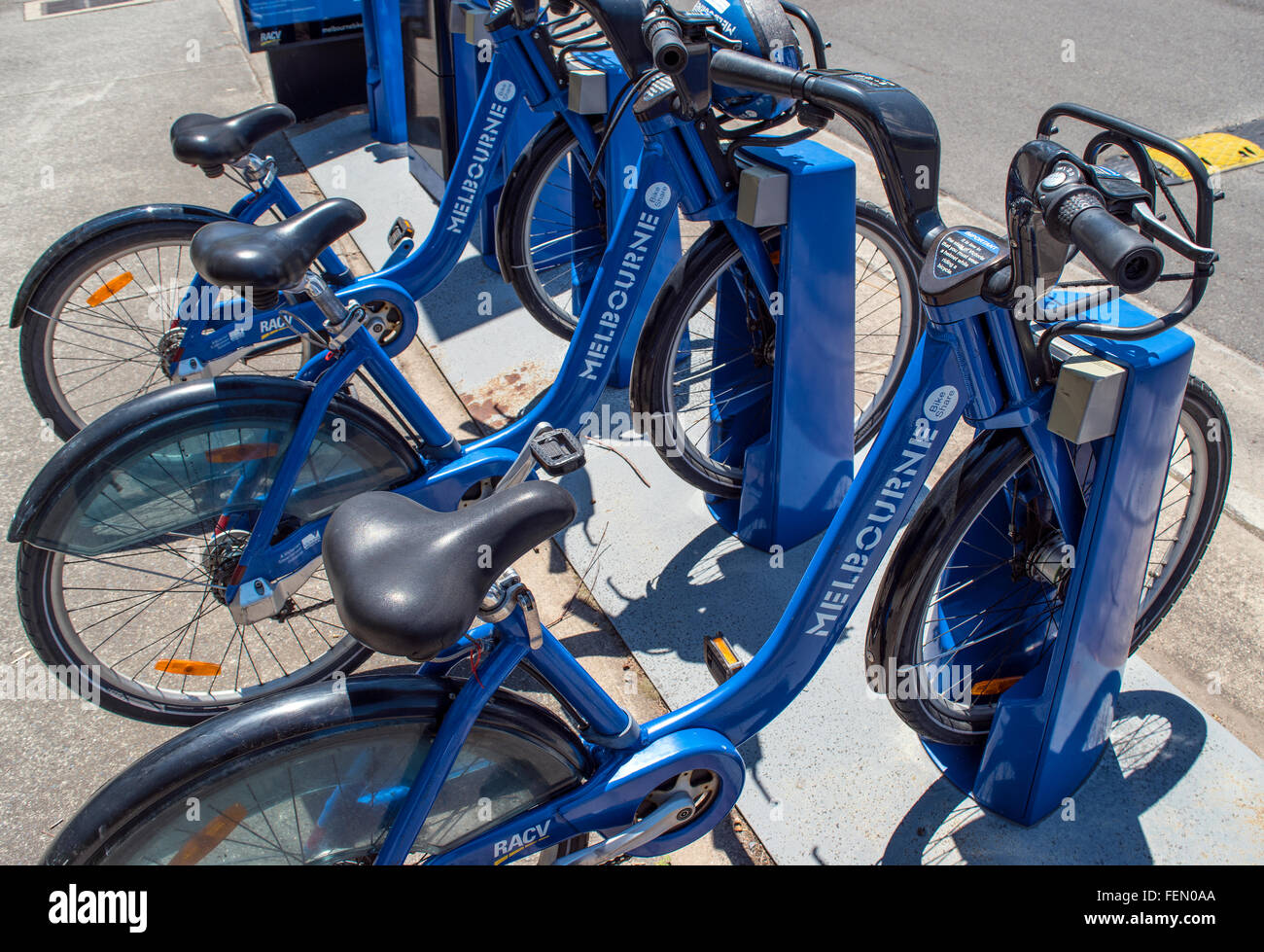 Melbourne Bike Share, Melbourne Australia Stock Photo - Alamy