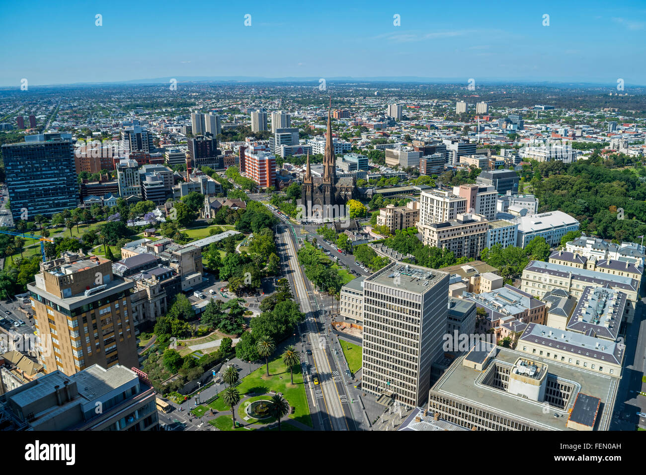 Overview of Melbourne, Australia Stock Photo - Alamy
