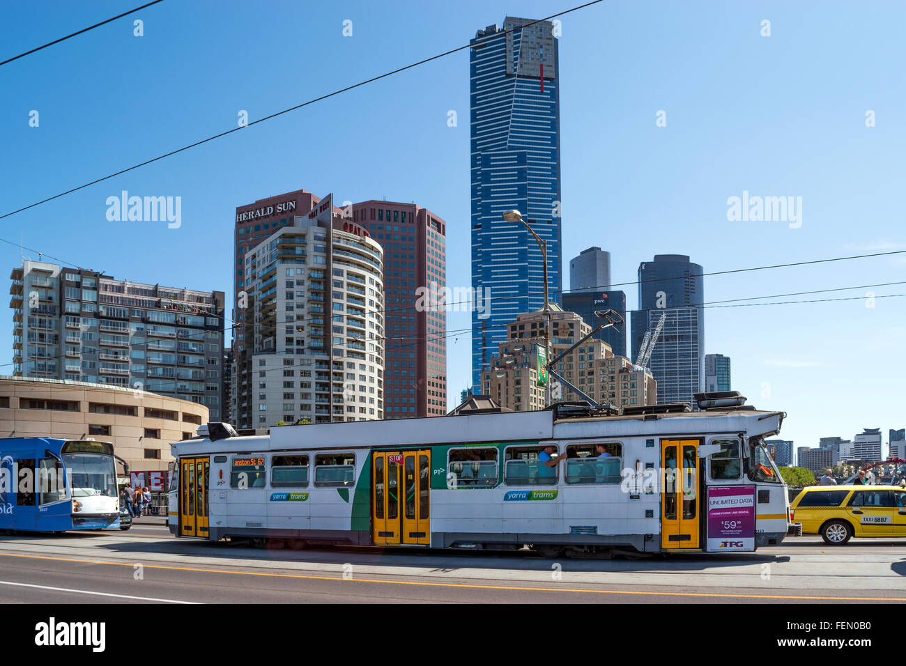 Melbourne trams hi-res stock photography and images - Alamy