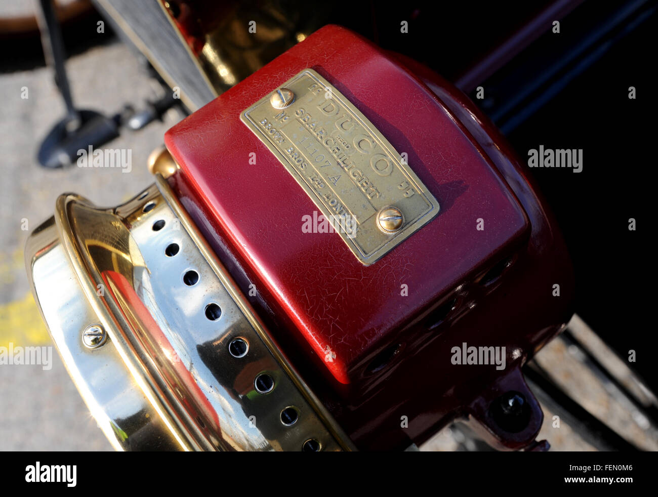 Ford Model T veteran car headlamp Stock Photo - Alamy
