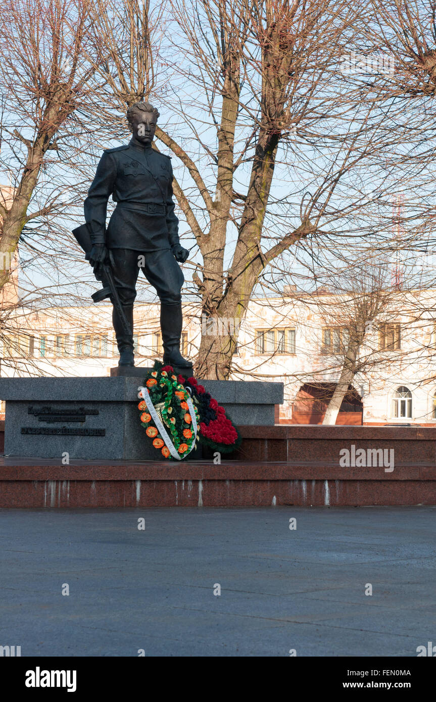 Kaliningrad region. Russian soldier monument. The Second World War ...