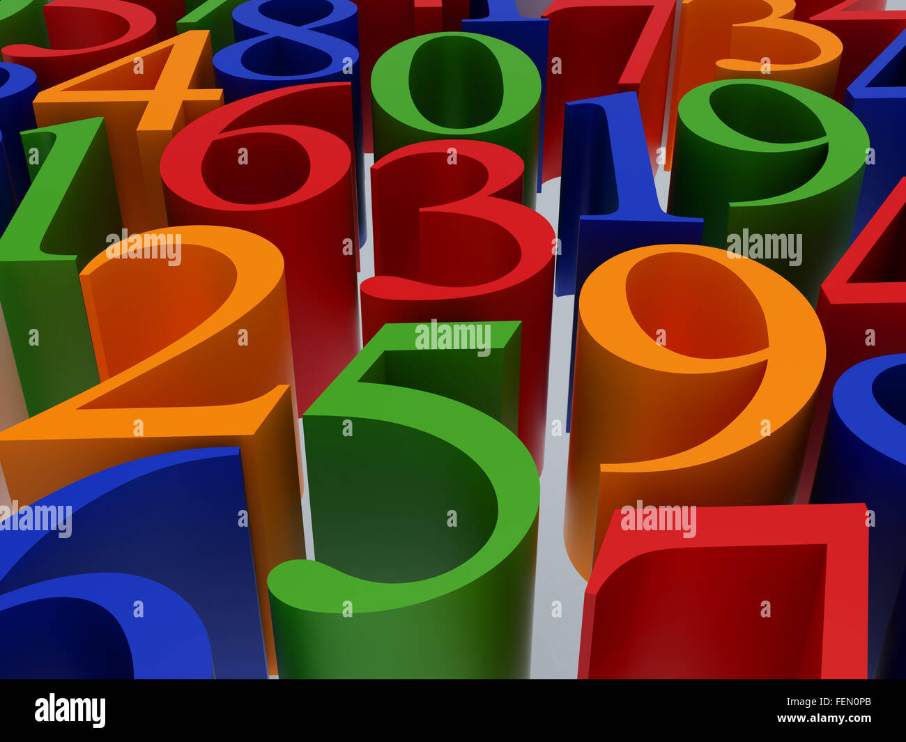 High resolution image. 3d rendered illustration. 3d mathematics multi ...