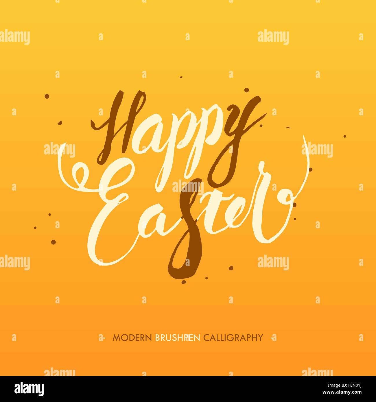 Happy Easter calligraphy write with brush pen Stock Vector Image & Art ...