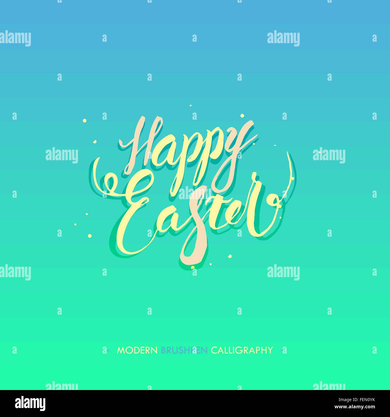 Happy Easter calligraphy write with brush pen Stock Vector Image & Art ...