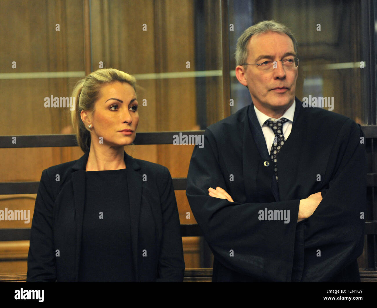 Berlin, Germany. 8th Feb, 2016. Natalie Langer, TV host and former ...