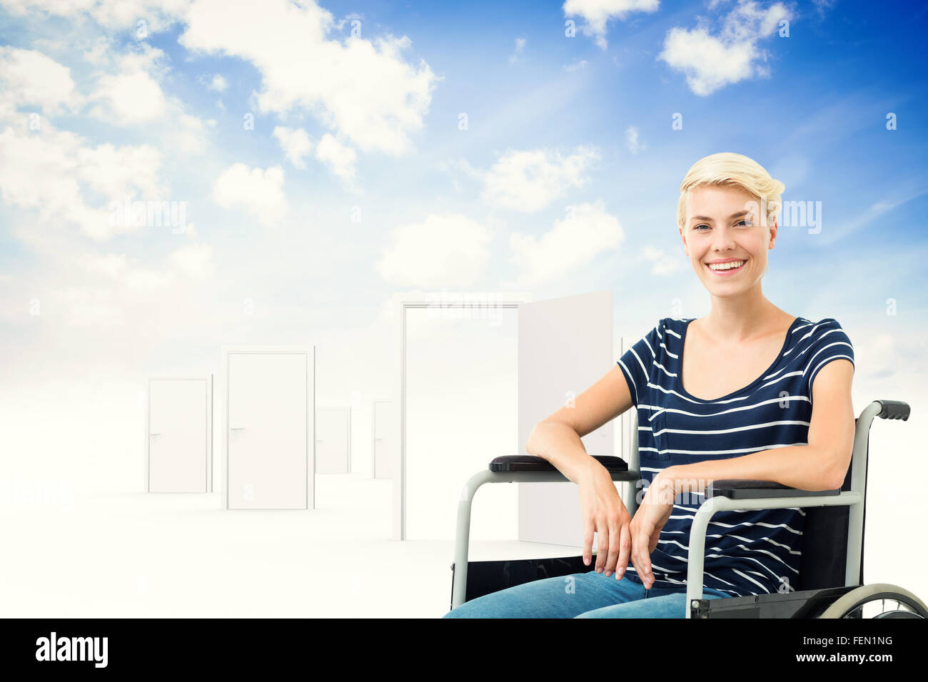 Smiling wheelchair hi-res stock photography and images - Alamy