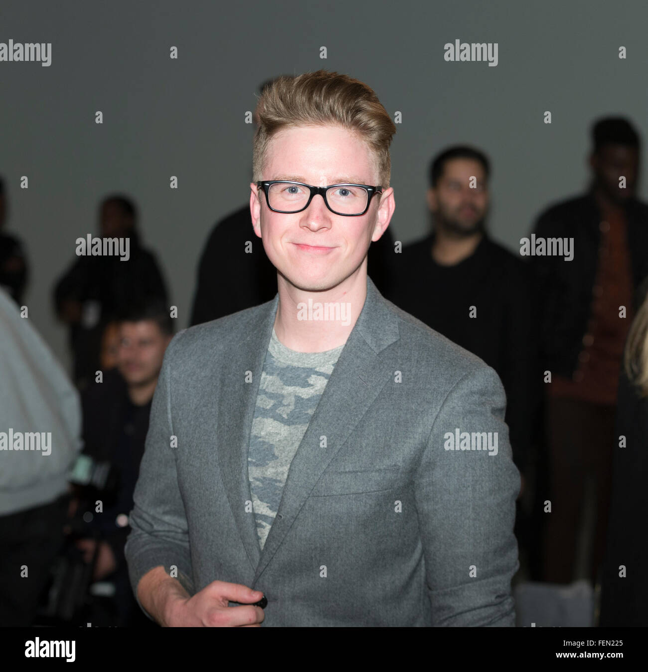 New York, NY USA - February 4, 2016: Tyler Oakley attends runway show ...