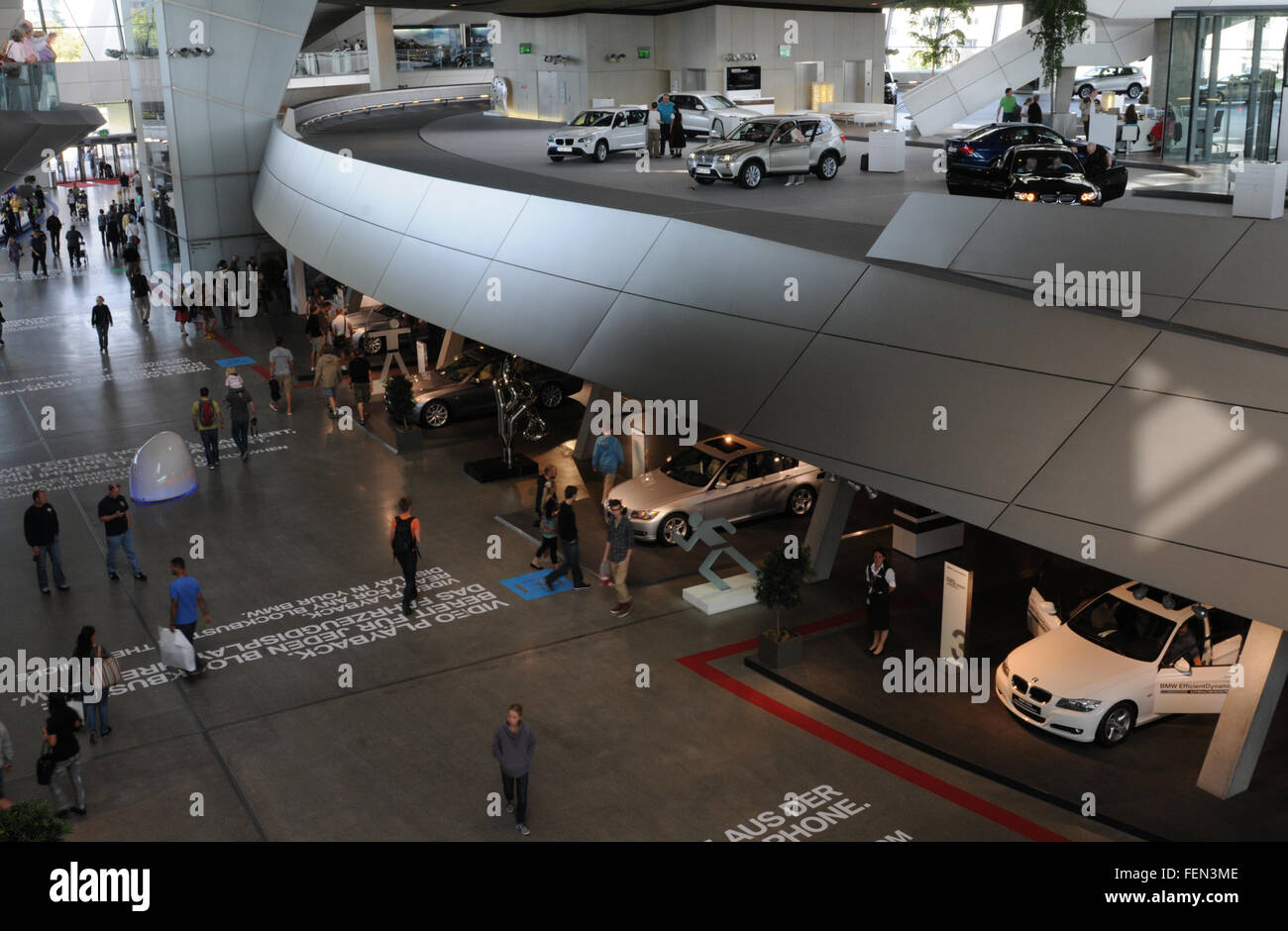 Famous BMW luxury cars exhibition center and showroom at BMW ...