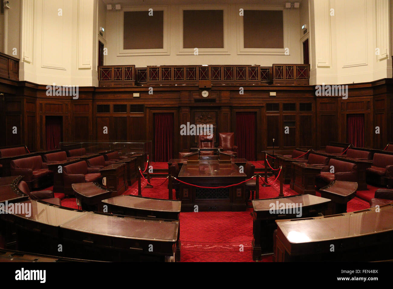 Inside Old Parliament House in Canberra, now the Museum of Australian ...