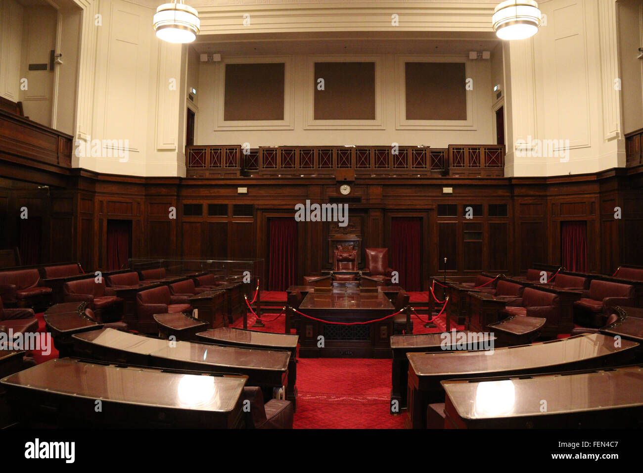 Inside Old Parliament House in Canberra, now the Museum of Australian ...