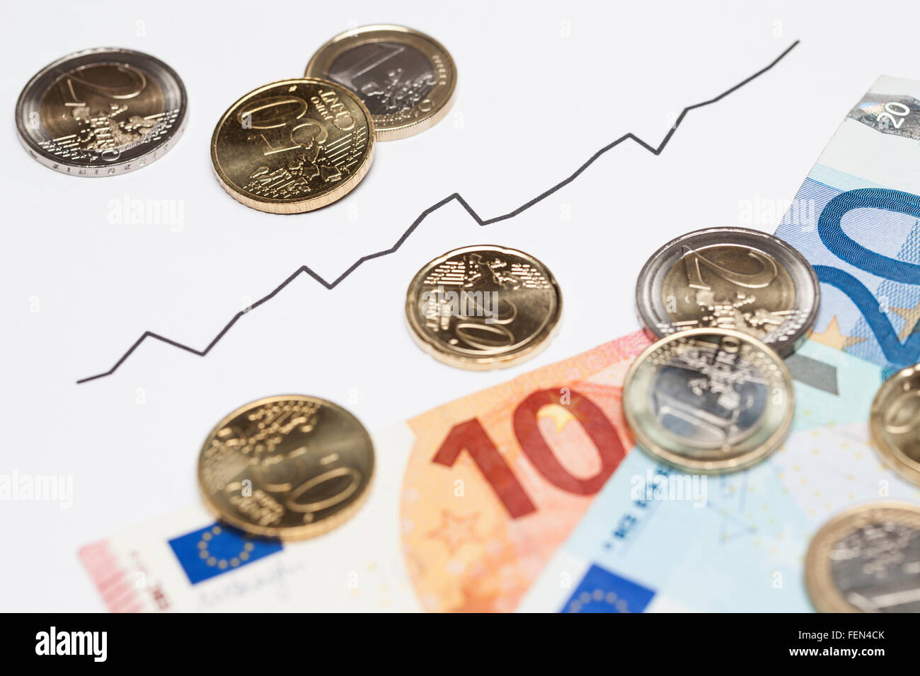 Rising Graph Euro Money High Resolution Stock Photography and Images ...