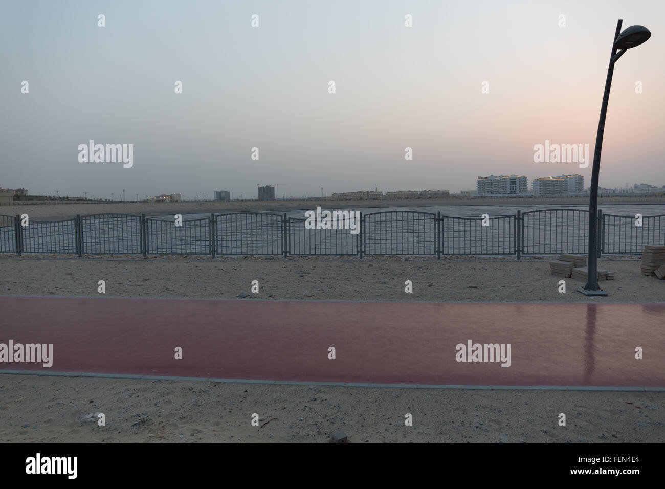 The IMPZ lake and jogging track Stock Photo - Alamy