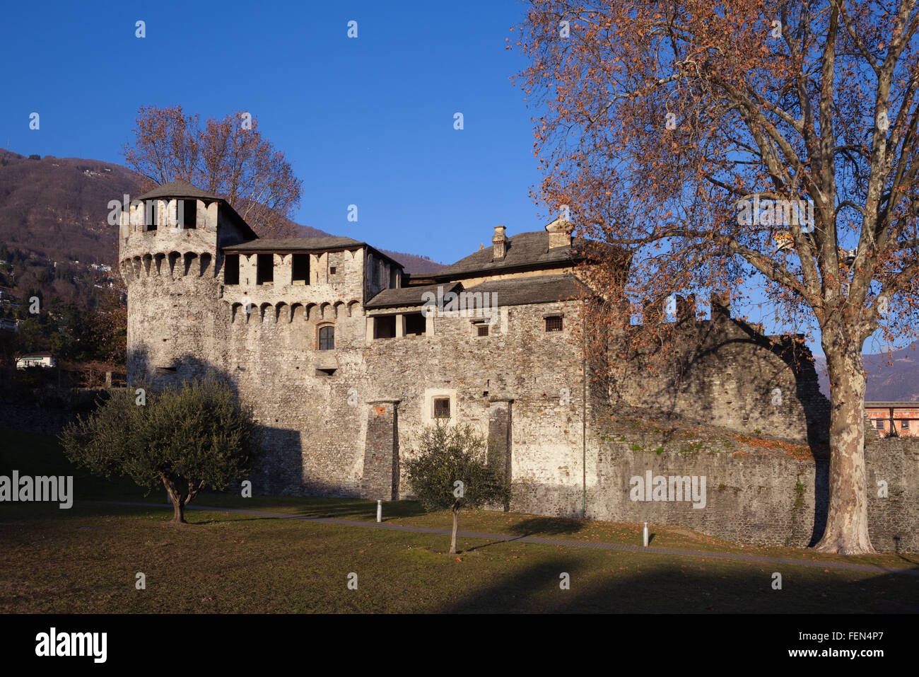 Castello Visconteo (Visconteo Castle). Locarno, Switzerland Stock Photo ...