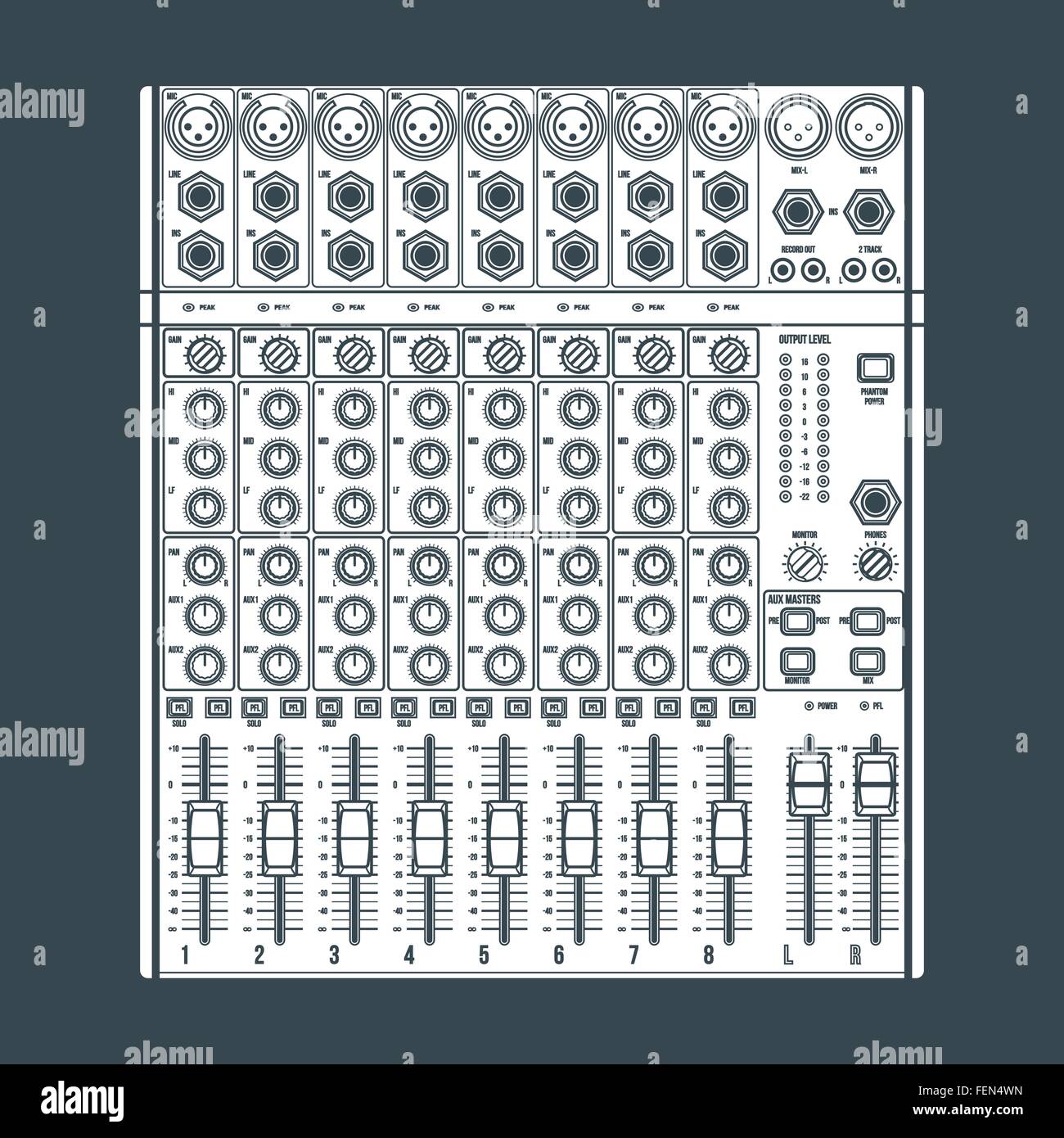 Stereo Stock Vector Images - Alamy