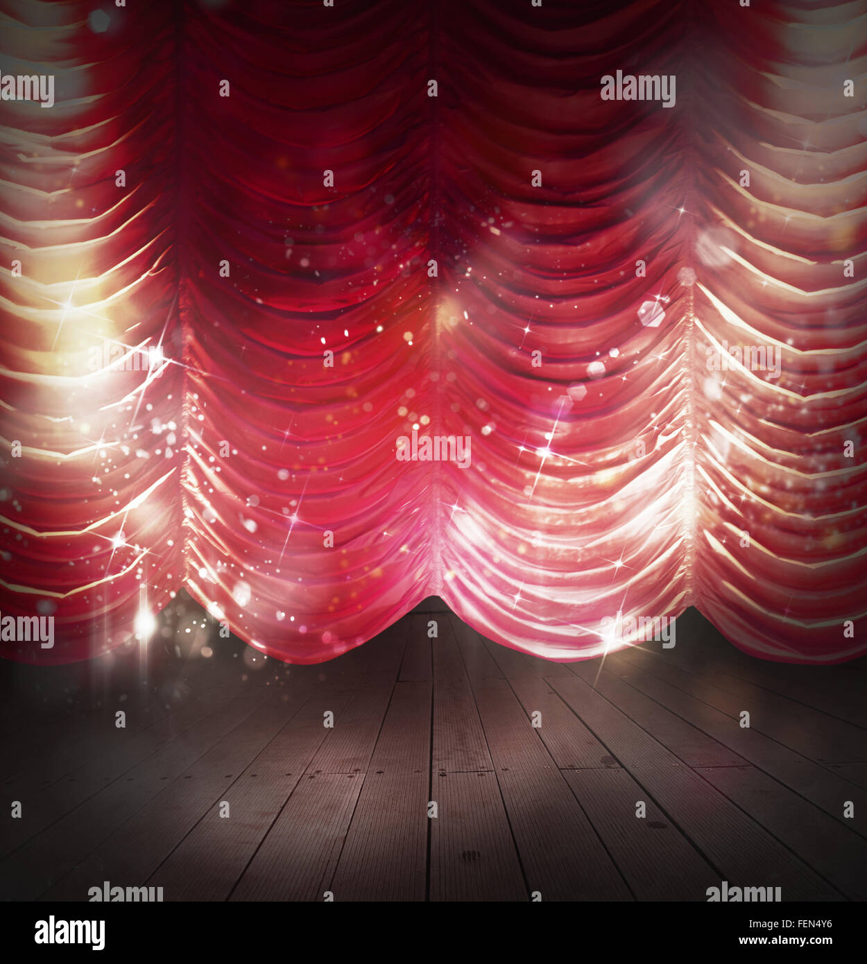 Red curtains hi-res stock photography and images - Alamy